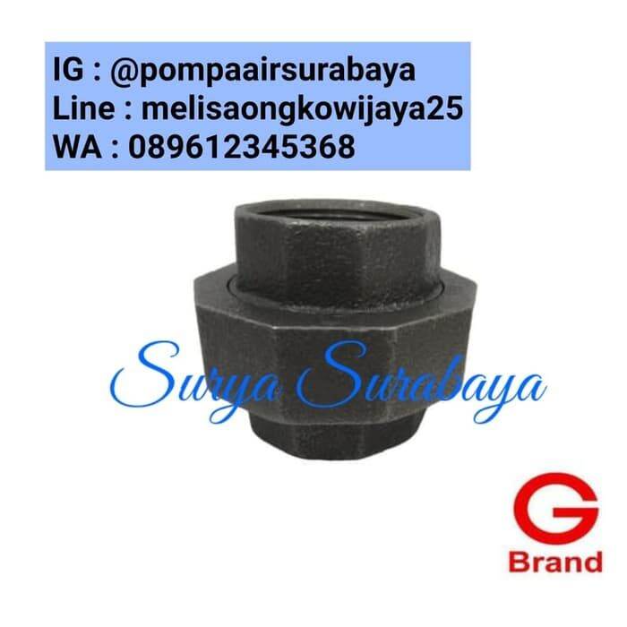 Water Mur/ Watermur / Watermor/ union socket Besi ukuran 6" Galvanis ...