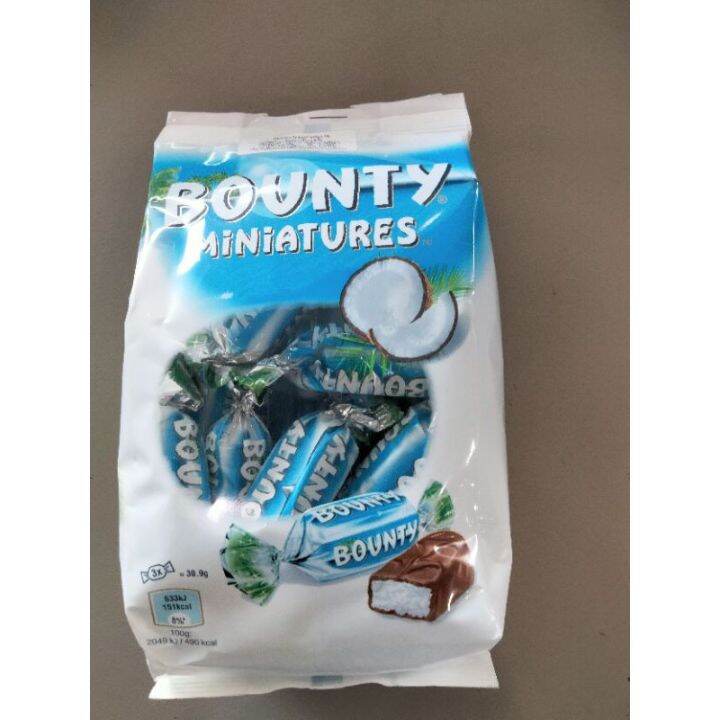 Sale Promotion ลองแล้วจะติดใจ🔹 Bounty Miniature Chocolates 150g ราคา ...