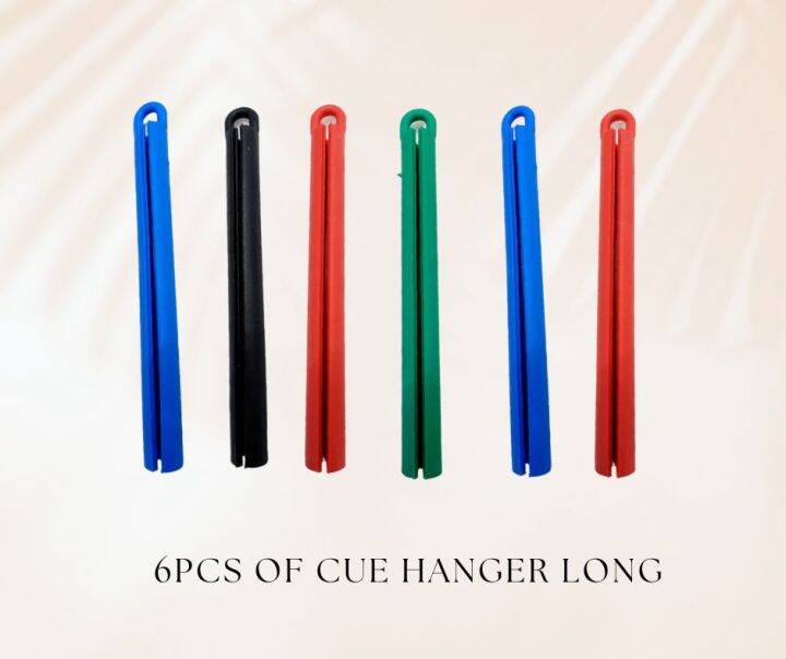 6PCS CUE HANGER LONG ANY COLOR/ BILLIARD ACCESSORIES/ GAMIT PARA SA ...
