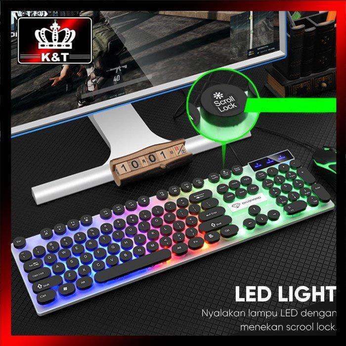 Divipard GMK-30 Gaming Mechanical Keyboard Rainbow Keyboard Mouse Set ...