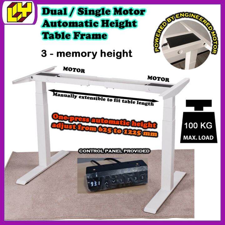Electric Adjustable Height Table Frame Ergonomic Motorized Automatic ...
