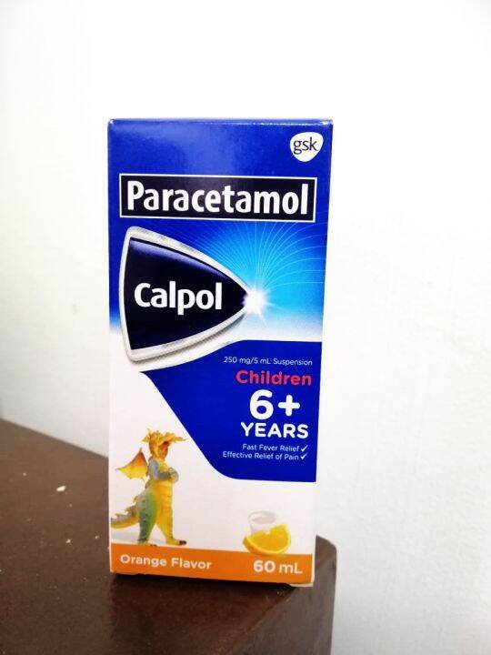 Calpol Children 6+ years 250 mg / 5 ml ***60ml - Orange Flavor ...