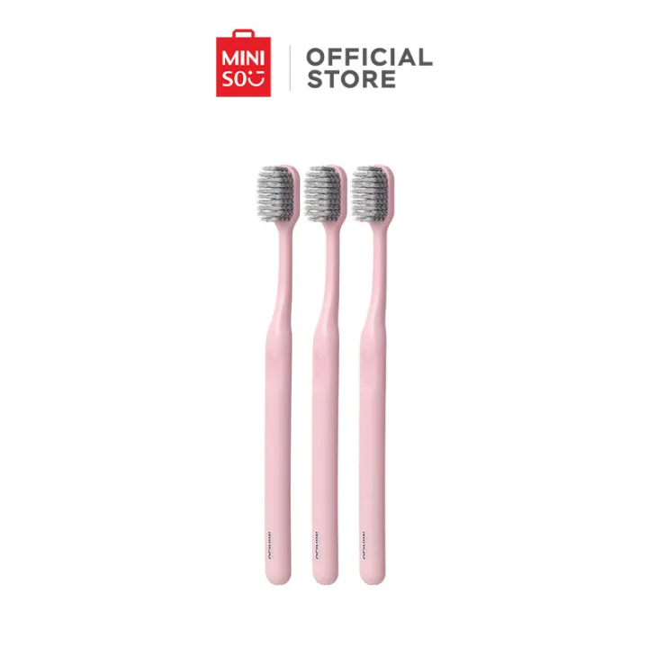 MINISO Toothbrushes with Soft Bristles Broad Head 3 pcs | Lazada PH