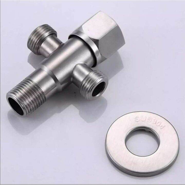 Durable Sus 304 stainless 3 way angle valve 1/2X1/2 308 | Lazada PH