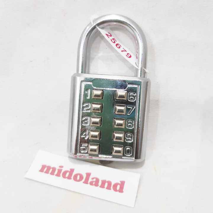 Gembok Kode kombinasi Nomor angka 5 digit midoland | Lazada Indonesia