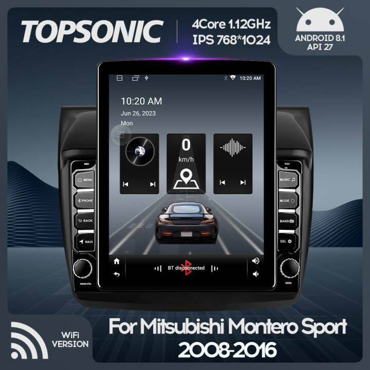 TopSonic Android 9.7inch IPS Full Touch Vertical Screen Car Raido Audio ...