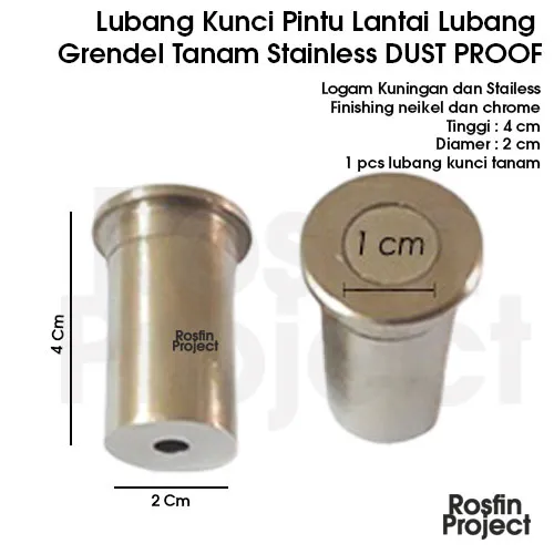 Lubang Kunci Pintu Lantai Lubang Grendel Tanam Stainless DUST PROOF ...