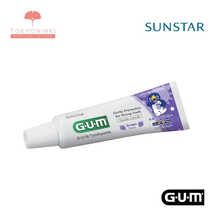 SUNSTAR G.U.M Toothpaste Kids for 2-6 Year (GRAPE FLAVOR) 25g | Lazada