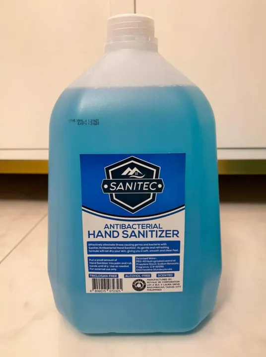 PQ2 SHOP Hand Sanitizer Disinfectant Sanitec 1 Gallon (3.8L) Lab-tested ...