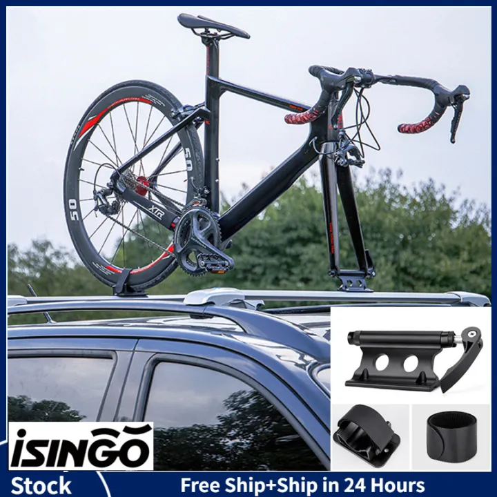 iSingo Bike Car Roof Rack Carrier Quick Release Alloy Fork Lock Mount ...