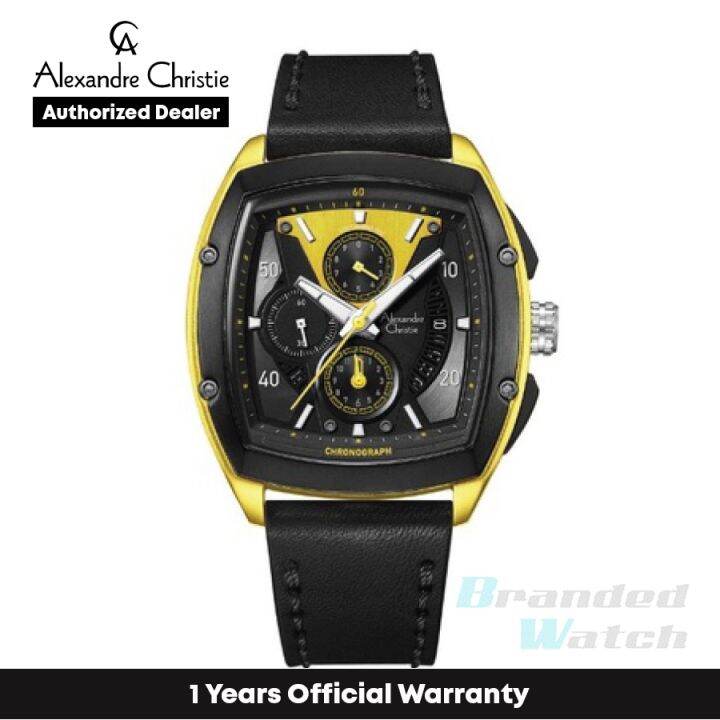 [Official Warranty] Alexandre Christie 6610MCLIPBAYL Men's Black Dial ...