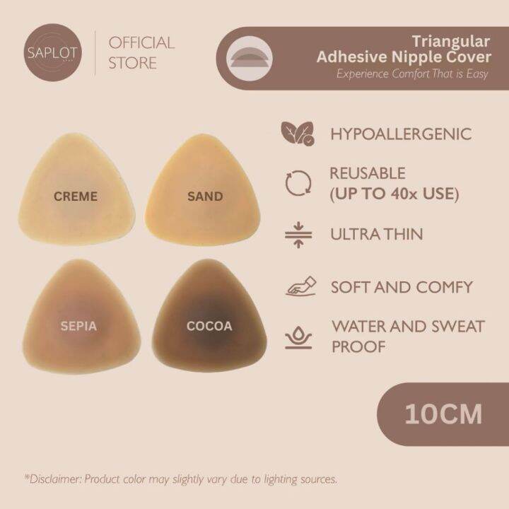 [Triangular Adhesive] Nipple Cover Saplot.Co Atbp | Lazada PH