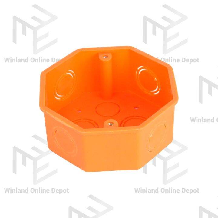 ☞ROYU by Winland PVC Junction Box Orange 4 x 4 Electrical Box without ...