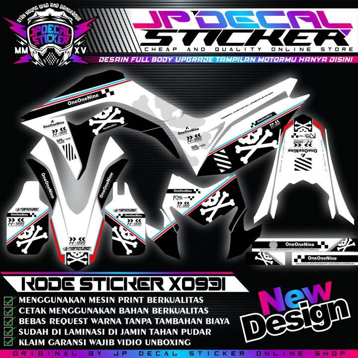 DECAL CRF 150 ONE ONE NINE EDITION SUDAH LAMINASI FULL BODY PREMIUM ...