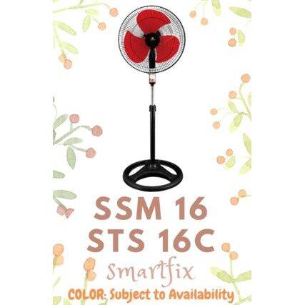 Standard Electric Fan Stand Fan 16" Thick Blade Black Version SSM 16 ...