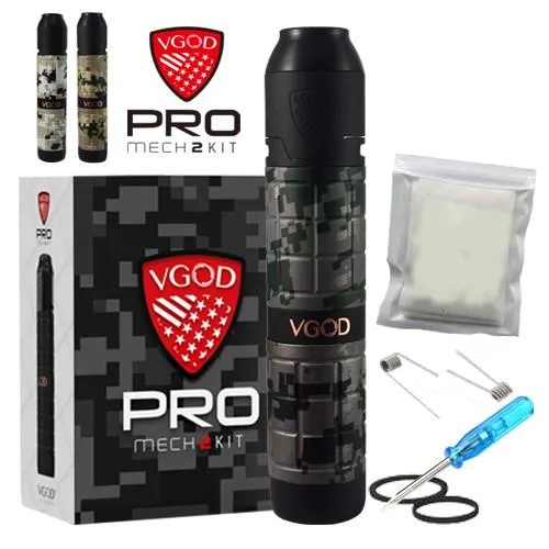 VGOD PRO MECHCAMO SERIES VAPE VAPOR SMOKE WITH COTTON AND COIL | Lazada PH