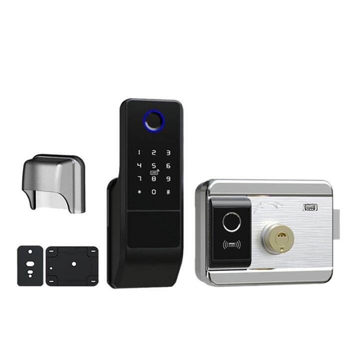 Waterproof Double Fingerprint Door Lock WiFi Smart Electric Lock Tuya ...