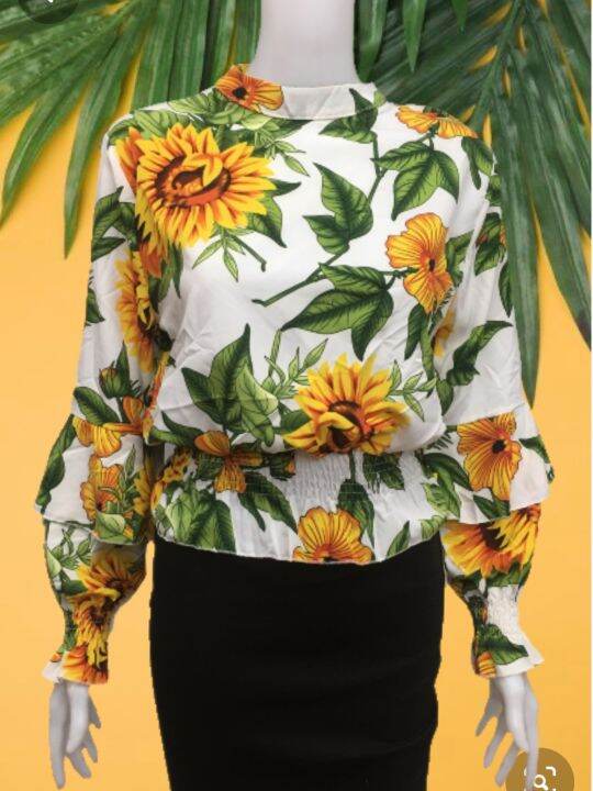 puff blouse ribbon | Lazada PH