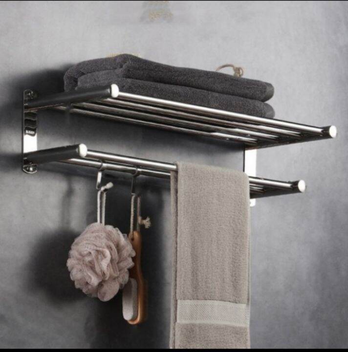 Rak Handuk Full Stainless - Gantungan Handuk - Rak Handuk Kamar Mandi ...