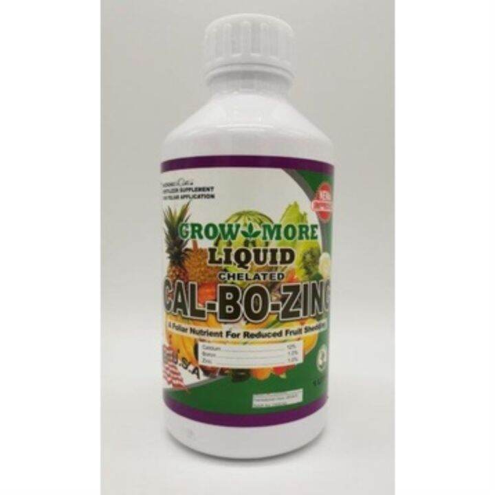 GROW MORE LIQUID CHELATE CALCIUM BORON ZINC CAL-BO-ZINC (1 LITER ...