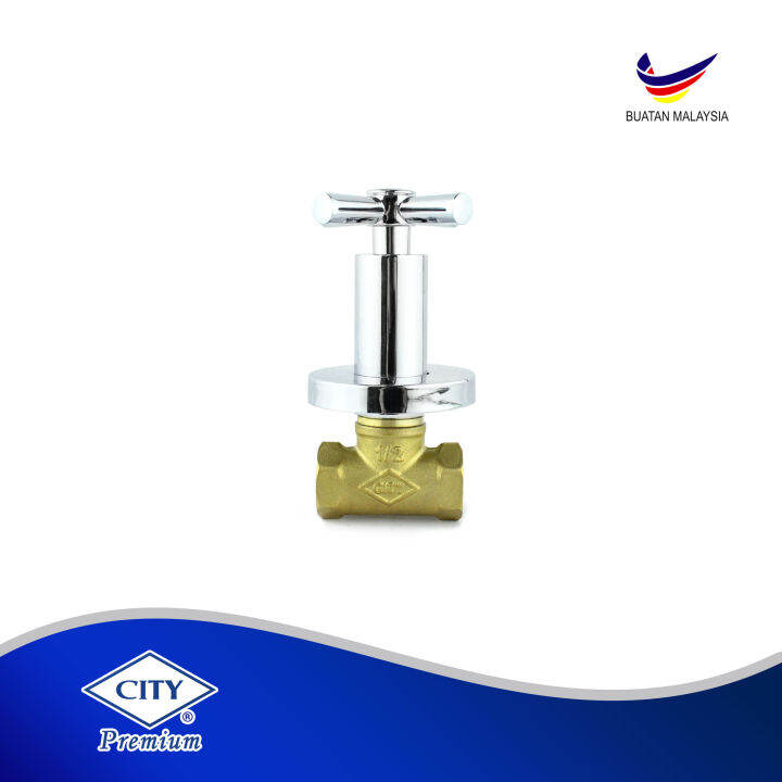 15mm/20mm/25mm Cross Handle Concealed StopCock Shower Valve (CITY) | Lazada