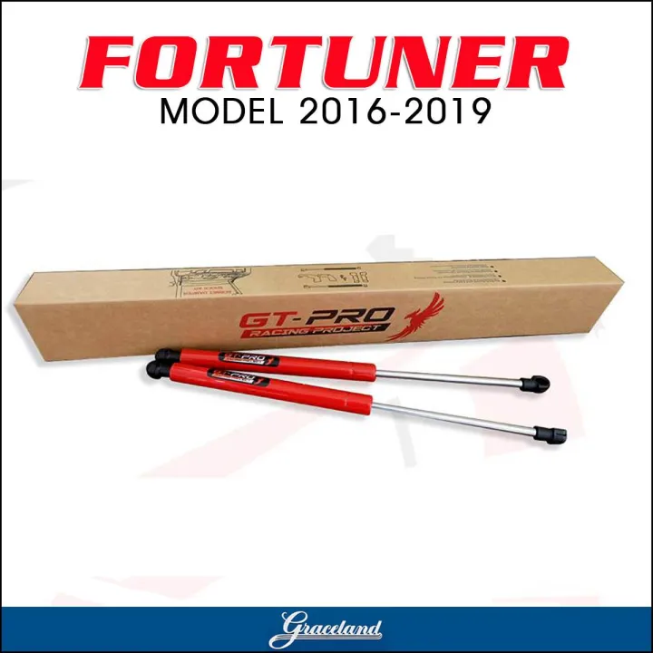 (GT-Pro) Red Hood Damper for Toyota Fortuner 2005 to 2015 | Lazada PH