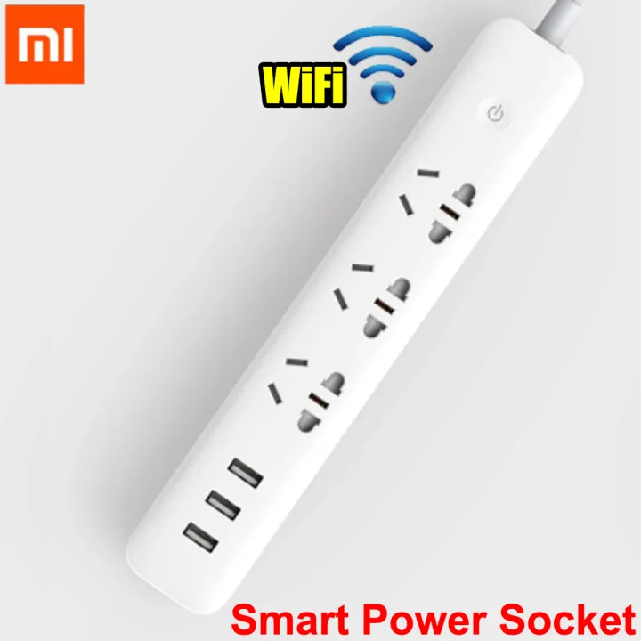 Xiaomi aigo Smart Power Strip extension cord with 3 USB ports wifi ...
