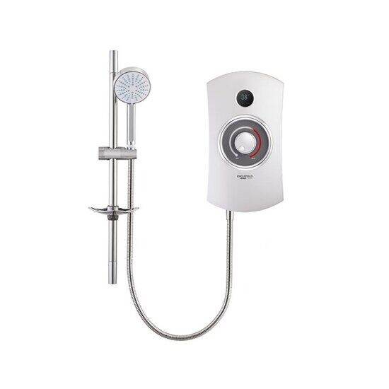 Englefield - Digital Electric Shower 4.5kW Orbis X White Pearl 27844X ...