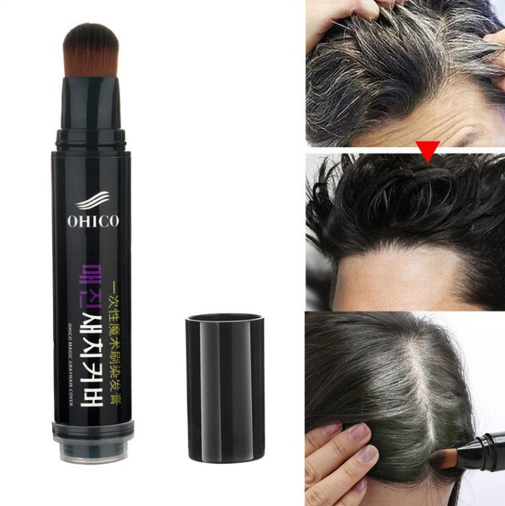 Yourchoice Original Instant White Hair Cover Up to Black Pen Gray Hair ...