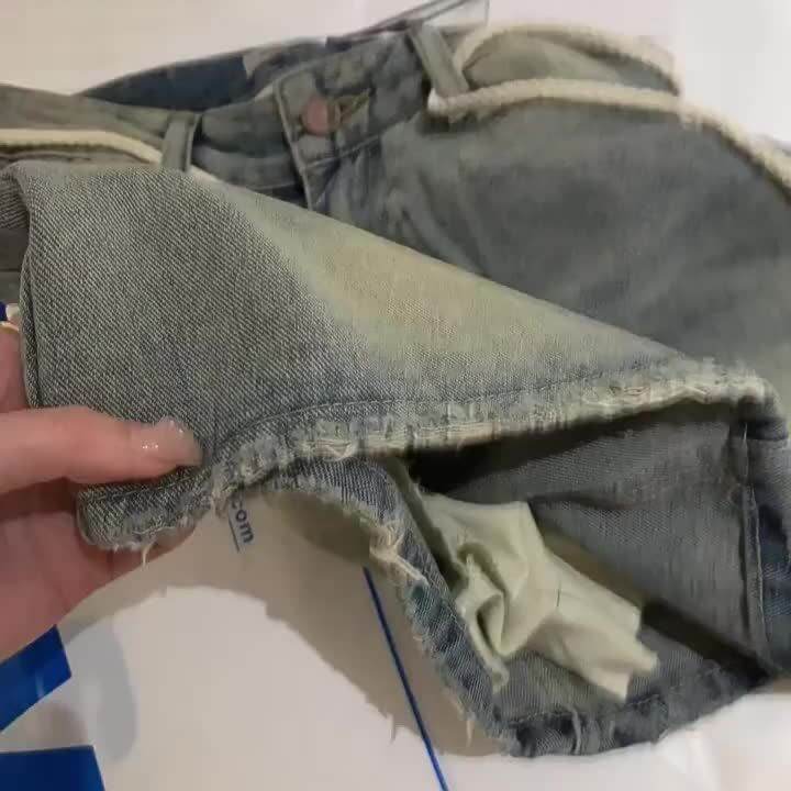 คนตัวเล็กใส่กับกระโปรงสั้นผ้ายีนส์เชือกป่านกระโปรงกระโปรงผู้หญิงแมตช์ ...