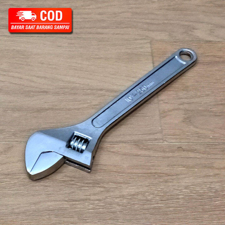 KUNCI INGGRIS ADJUSTABLE WRENCH UKURAN 10 INCH FUKUNG | Lazada Indonesia