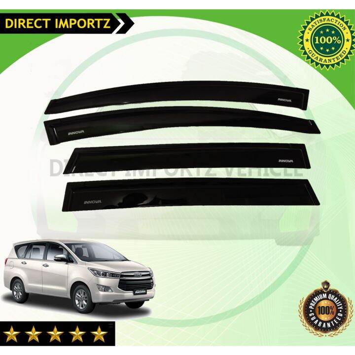 Toyota Innova 2016 to 2023 V1 OEM Window door visor black 2017 2018 ...