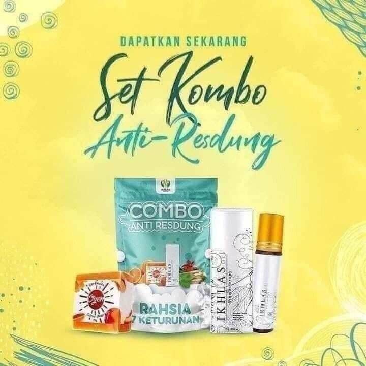 COMBO ANTI RESDUNG 2IN1 IKHLAS HERBS ( IKHLAS OIL + SABUN OYEN) / WAGAS OIL CENGKIH / ARAI OIL ...