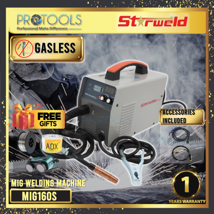 STARWELD 1KG GASLESS MIG WELDING MACHINE / MIG160 / MIG160S GASLESS MIG ...