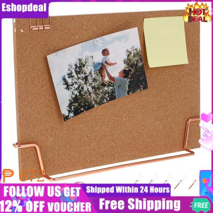 Eshopdeal【Ready Stock】 1 Pc Double Sided Rectangular Cork Board Cork ...