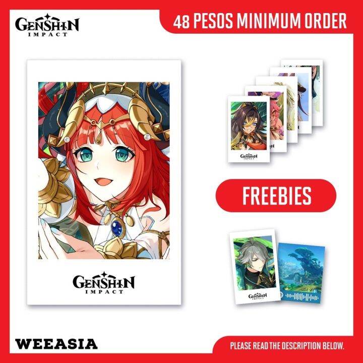 GENSHIN IMPACT SUMERU CHARACTERS POLAROID INSPIRED PHOTOCARD HD Print ...