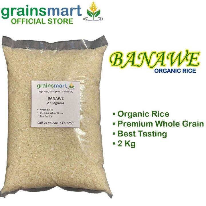 Grainsmart Banawe Organic Rice (2kg) | Lazada PH