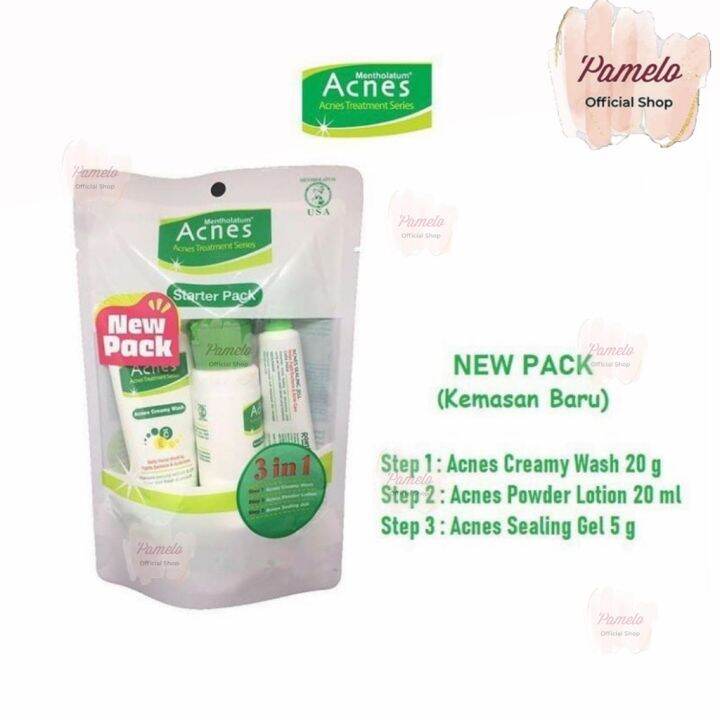 ACNES Starter Pack 3 In 1 KEMASAN BARU Acne | Lazada Indonesia
