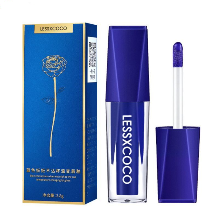Lessxcoco ติดทนนานไม่ติดถ้วยลิปสติกอุณหภูมิเปลี่ยนลิปเคลือบกันน้ำ ...