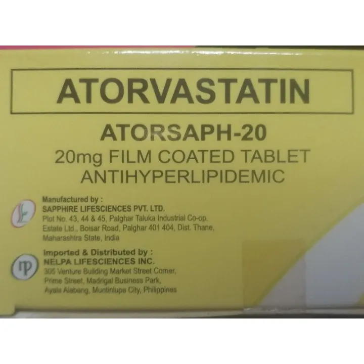 Atorvas Atorsaph 20 mg 5box/100pcs5Ex | Lazada PH