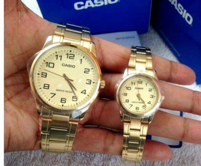 Original Casio Couple [2years Warranty] Mtp V001g 9b And Ltp V001g 9b Men