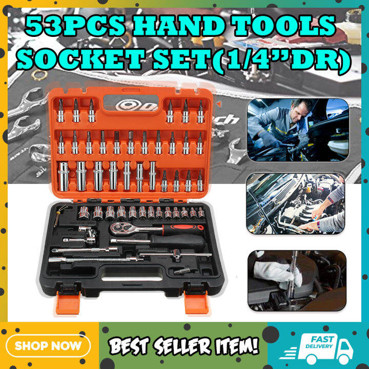 53/46 Pcs Car Repair Tools Socket Wrench Set Original Car Tools Set Car ...