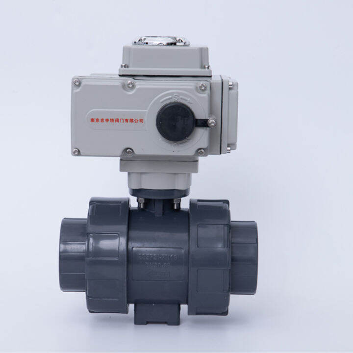 Q911F-16S Electric PVC Ball Valve UPVC Double Order Ball Valve DN25 32 40 50 65 80 100 | Lazada PH