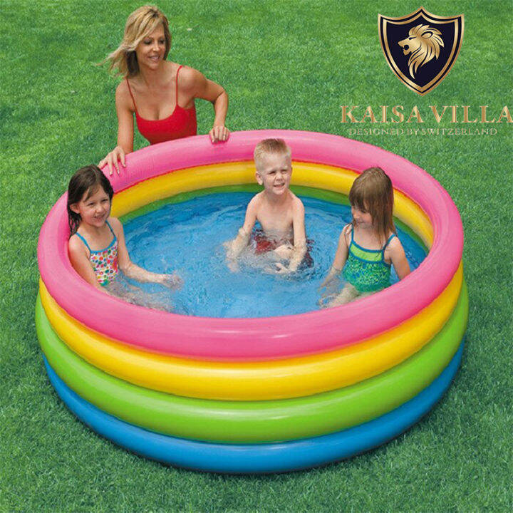 Kaisa Villa Intex Inflatable Outdoor Swimming Pool Family Swimming Pool ...