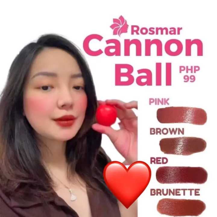 Rosmar Cannon Balls Tinted Long Lasting Cheek and Lip Tint 10 Grams ...