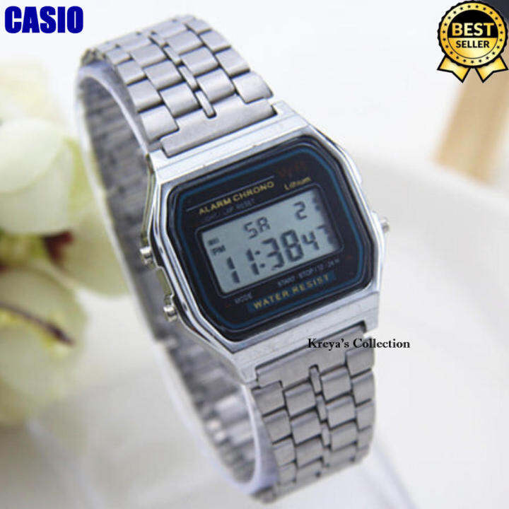 Casio F-91W Fashion Vintage LED Digital Watch Stainless Steel Strap ...