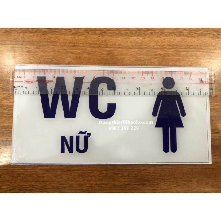 Bảng nhà vệ sinh, toilet, WC nam nữ Mica | Lazada.vn