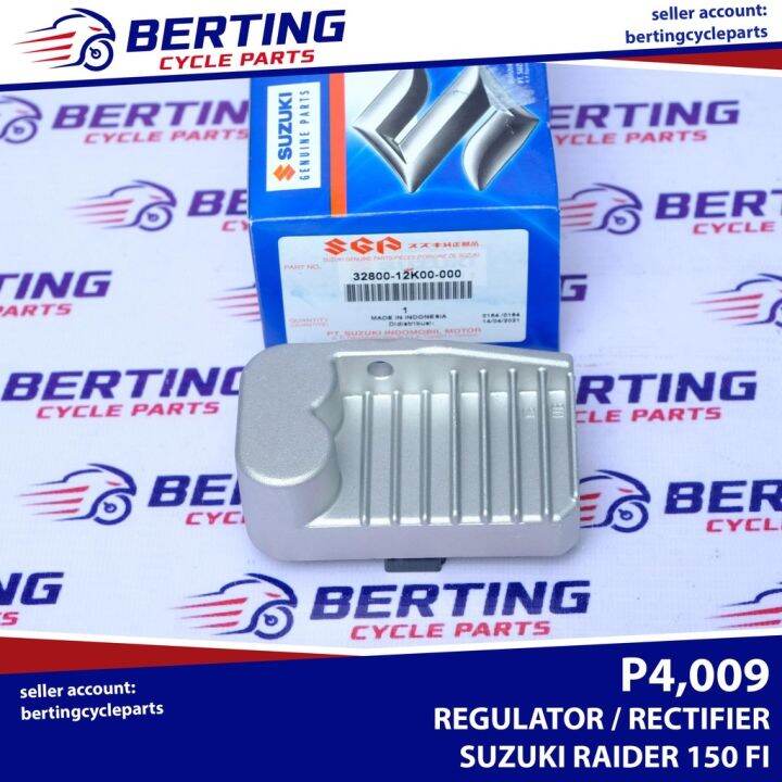 SGP RECTIFIER REGULATOR Suzuki Raider 150 FI Genuine 32800-12K00-000 ...