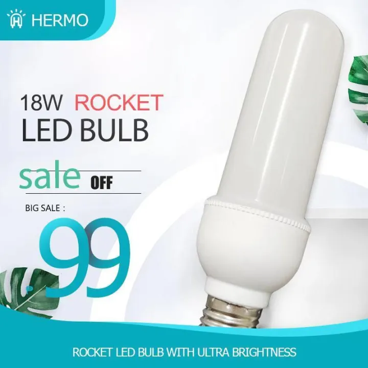 ROCKET LED Light Bulb Lite Bulbs Daylight 5W/10W/18W/38W Lights E27 ...