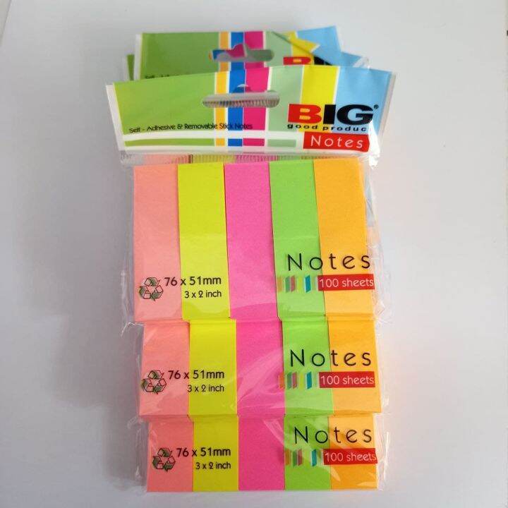Sticky Note Rainbow 5 Warna Pembatas Buku Kertas Warna Warni | Lazada ...